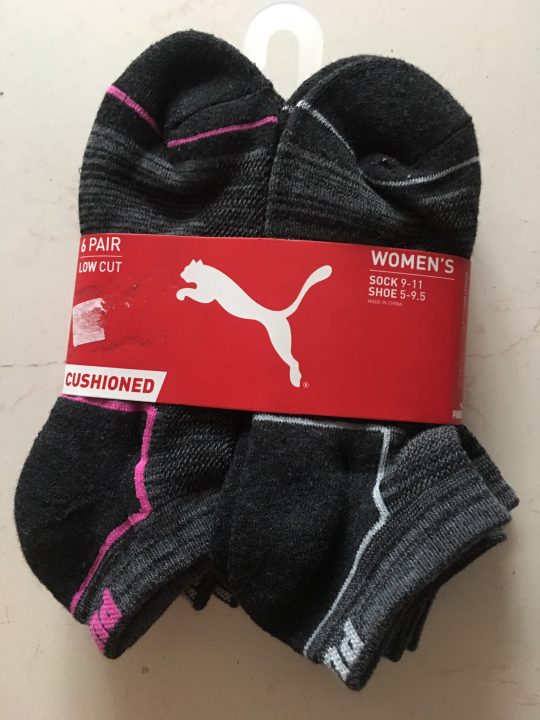 Bộ 6 đôi vớ ngắn nữ thể thao hiệu Puma shoe 5-9.5 sock 9-11 chính hãng ...